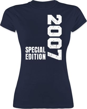 Shirtracer Shirt Damen - 18. Geburtstag - Special Edition 2007 - M - Navy Blau - m&auml;dchen Geschenk 18 Jahre t-shirt18 vollj&auml;hrig 2005 t-Shirt Tochter Shirts zum 1