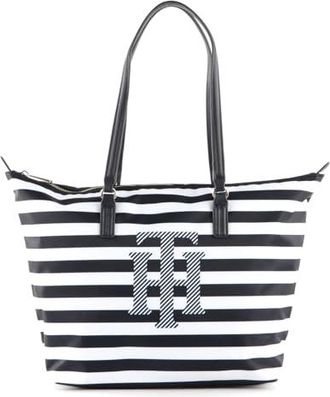 Tommy Hilfiger Poppy Tote Navy Blue Stripes