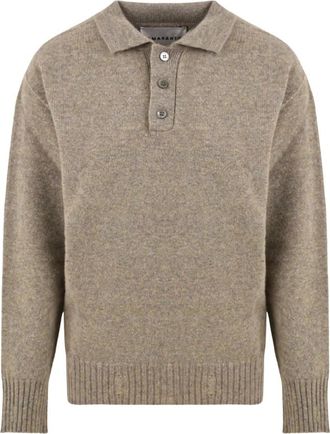 Amaranto Amar&aacute;nto - Polo en Laine et Cachemire - Homme - Tops - Beige - Taille: S