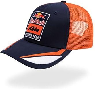Red Bull KTM Casquette de Camionneur Turbo - Mixte - Taille Unique - Visi&egrave;re courb&eacute;e - Fermeture r&eacute;glable par Pression