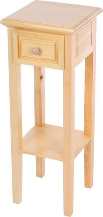 My Flair Telefontisch Klassik, mit 1 Schublade aus Kiefer, Kaffeetisch, Mehrfarbig, einzigartig