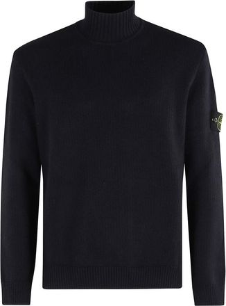 Stone Island Homme, Pulls, Bleu, Taille: 2XL Winter Cotton Turtleneck