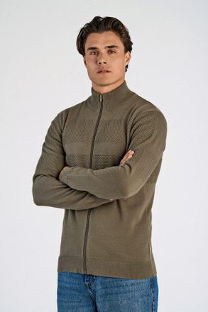 Lindbergh Strickjacke mit Stehkragen und Rei&szlig;verschluss