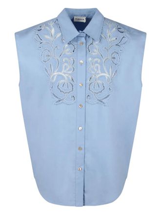 P.A.R.O.S.H. chemise en coton - Bleu