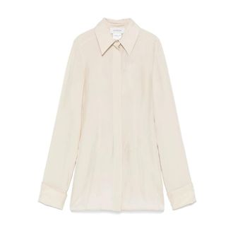Sportmax Beige Teoria Hemd Stilvoll - - Blouses & Shirts - Damen - Beige - M