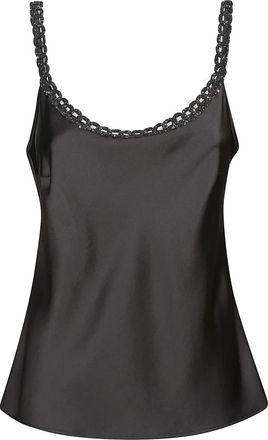 D.exterior Femme, Tops, Noir, Taille: 40 FR Satin Catena Top