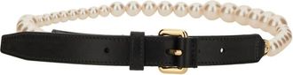 Moschino Femme, Accessoires, Noir, Taille: 90 CM Embellished Belt