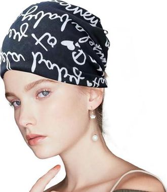 Generic Bonnet ample pour femme | Bonnet chaud surdimensionn&eacute; en tricot, chapeau en laine respirant multifonctionnel, bonnet &eacute;lastique pour ext&eacute;rieur par temp