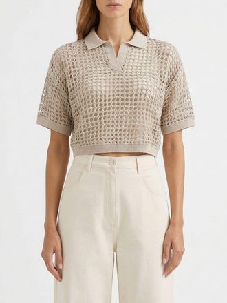 Brunello Cucinelli Polo Damen Farbe Ivory