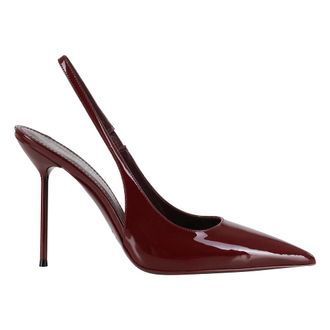 PARIS TEXAS Femme, Chaussures, Rouge, Taille: 37 1/2 EU Escarpins Slingback Rouge et Noir
