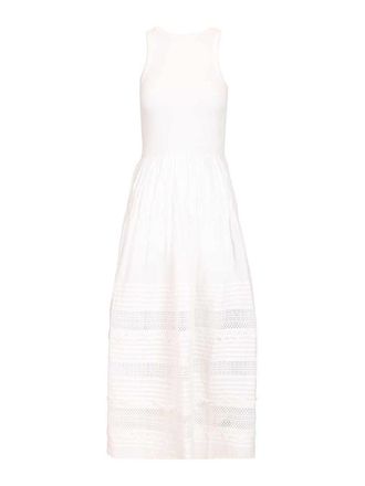 Polo Ralph Lauren Robe Au Genou - Blanc