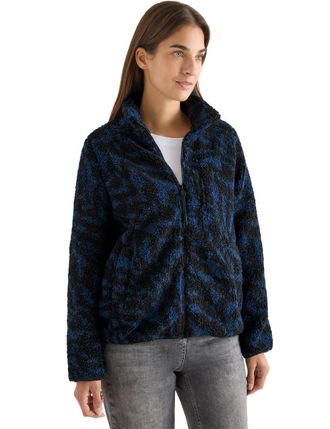 Cecil Damen Zebra Jacquard Fleecejacke