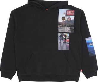 Diesel Homme, Sweatshirts et sweats &agrave; capuche, Noir, Taille: M SweaT-shirts &agrave; capuche