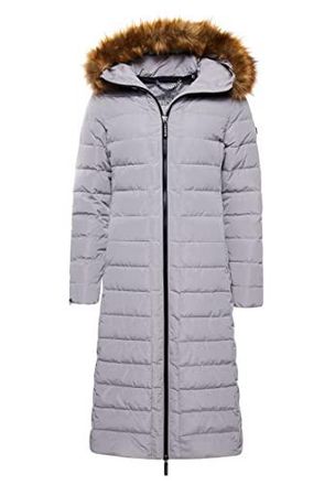 Superdry New Arctic Long Puffer A4-Padded, Colombe, 36 Femme