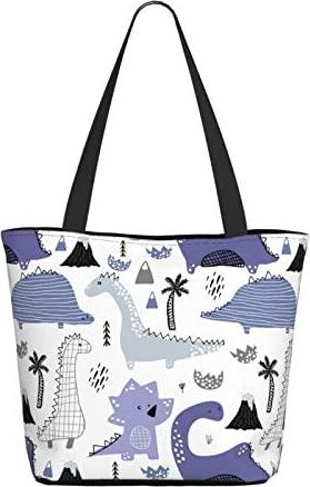 AOOEDM Sac &agrave; provisions pour dames de dessin anim&eacute; de dinosaure 13 x 11 x 7 pouces. Le cadeau parfait pour la Saint-Valentin. Cest de la Saint-Valentin pour 