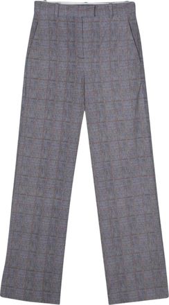 Circolo 1901 Femme, Pantalons, Bleu, Taille: 42 FR Pantalon Large &agrave; Carreaux
