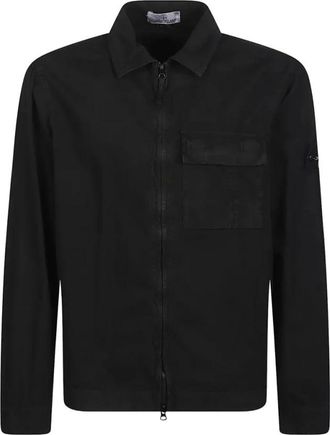 Stone Island Homme, Vestes, Noir, Taille: 2XL Chemises