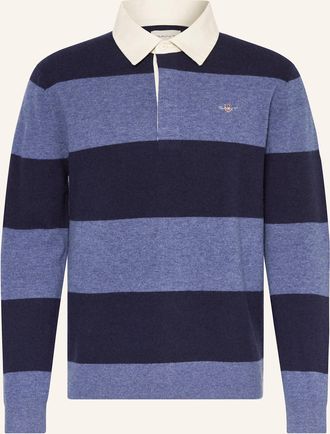 GANT Strick-Rugbyshirt blau