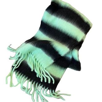 Generic QXDZSW &Eacute;charpe dhiver en cachemire pour femme avec rayures &eacute;paisses et chaudes, C-015G, taille unique