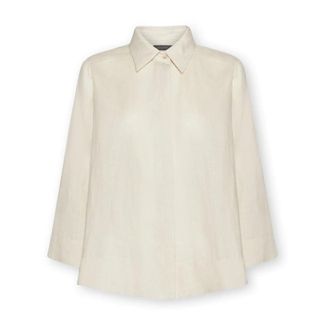 Elena Miro Boxy Leinenhemd - - Blouses & Shirts - Damen - Beige - 7XL