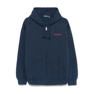 Carhartt Work in Progress Blauer Sweater mit Rei&szlig;verschluss und Logo - - Sweatshirts & Hoodies - Herren - Blau - XL