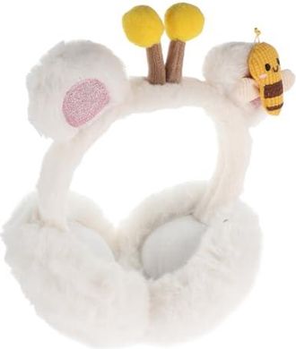 Frcolor Cache-oreilles Hiver Pliable Peluche Abeille Unisexe pour Protection Froid Extérieur