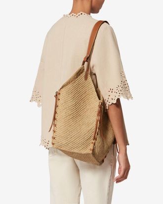 Isabel Marant Sac Tampa - Femme - Naturel Et Cognac - Isabel Marant