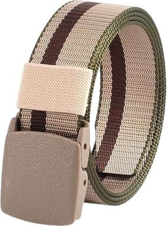 Generic Ceintures sans trous pour homme, ceinture avec boucle en nylon | Ceinture de travail en nylon r&eacute;glable de 49 pouces | Ceinture &eacute;lastique coulissante s