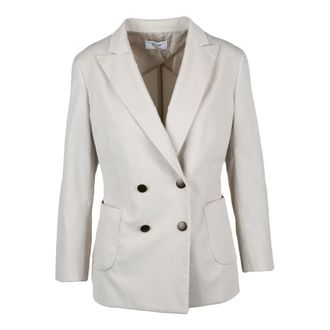Saulina Milano Samtjacke - - Jackets - Damen - Beige - S