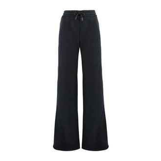 Off-white Wide-Leg Cotton Sweatpants - - Trousers - Damen - Schwarzk - M
