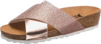 Lico BIOLINE PRIME Damen Pantoletten, Rose/ Glitter, 41 EU
