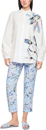 Marc Cain Langarmbluse Serene Hues Premium Damenmode mit Lilienprint