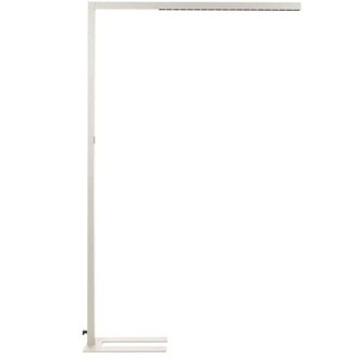Beliani Lampadaire Argent&eacute; en Aluminium et Acier 194 cm &agrave; led Capteur de Lumi&egrave;re Jour Mensa