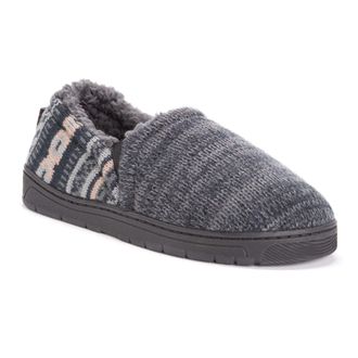Muk Luks Herren Mens Christopher Slippers Slipper, Dunkler Saphir/Zinn, Medium