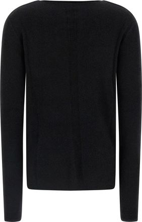 Rick Owens Wool Cut-Out Sweater - Black