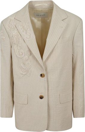 Dries Van Noten Femme, Vestes, Beige, Taille: 40 FR Birdy Blazer