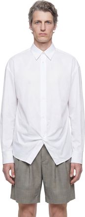 Hed Mayner Cotton Poplin Long Sleeve Shirt