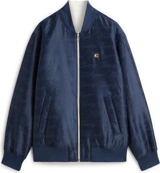 Tommy Hilfiger Wendeblouson mit Print und Label-Aufn&auml;hern in