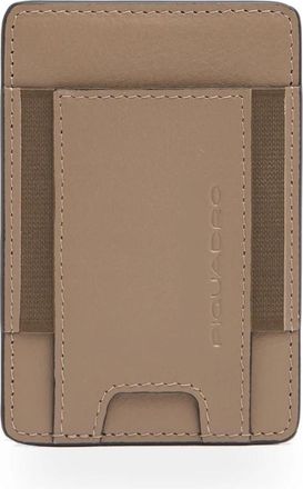 Piquadro MagSafe Leder Kartenhalter Kreis mit RFID-Schutz - - Accessories - Damen - Braun - ONE SIZE