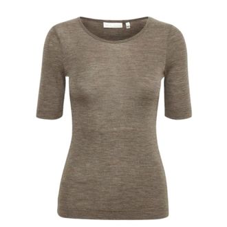 Inwear Stylisches T-Shirt - - Tops - Damen - Braun - M