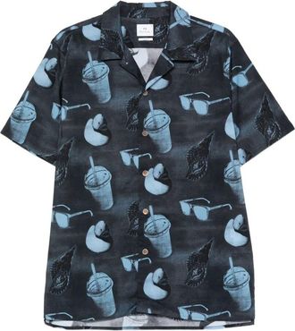 Paul Smith Mens Short Sleeves Casual Fit Shirt