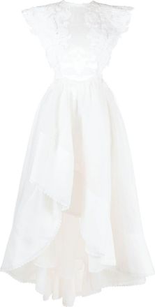 Zimmermann Besticktes Kleid - Wei&szlig;