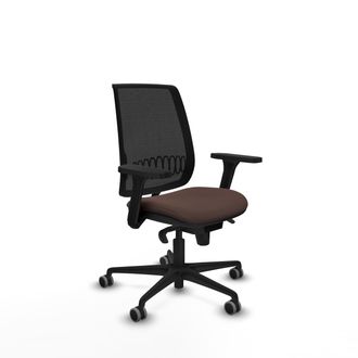 Piqueras y Crespo Alares Schreibtischstuhl aus Kunstleder mit 3D-Armlehnen, h&ouml;henverstellbare Lendenwirbelst&uuml;tze, ausgestattet mit 5 Positionen und injiziertem Schaumst