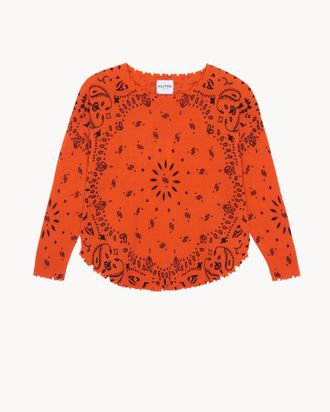 Kujten Pull cachemire col rond liquette - Pull Mela Bandana