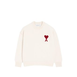 Ami Ami De Coeur Crew-neck Wool Sweater