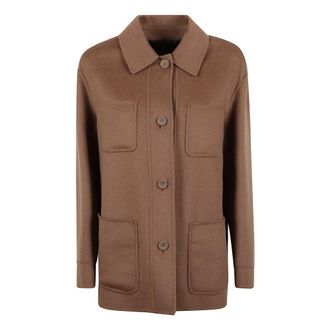 Max Mara Kaschmirwolle Doppeljacke Nerz - - Jackets - Damen - Braun - L
