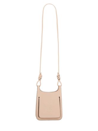 MCM Womens Hobo Bag Himmel Pink Cowhide Shoulder