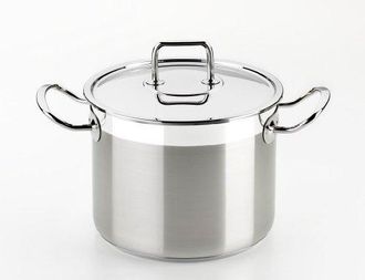 Bra Profesional | Marmite avec Couvercle, 30 cm, Acier Inoxydable 18/10, Compatible Tous Feux Dont Induction