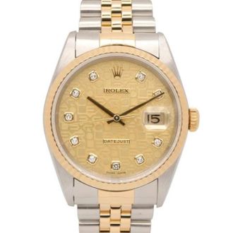 Rolex Pre-owned Vintage Datejust Armbanduhr - - Pre-owned - Herren - Gelb - ONE SIZE