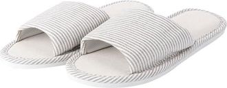 Beaupretty Pantoufles dInt&eacute;rieur en Coton Antid&eacute;rapantes pour Maison Semelle &Eacute;paisse en Lin Couleur Caf&eacute; Taille 43-44 Confort Quatre Saisons